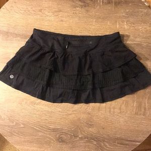 lululemon athletica Skirts | Lululemon On The Fly Skirt Black | Poshmark